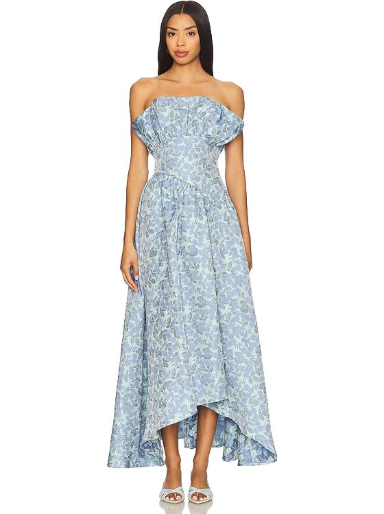 ELLIATT ELLIATT Jacquard Asymmetric Gown